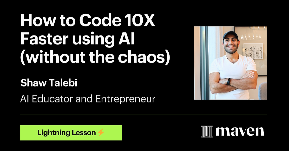 How to Code 10X Faster Using AI (without the chaos)